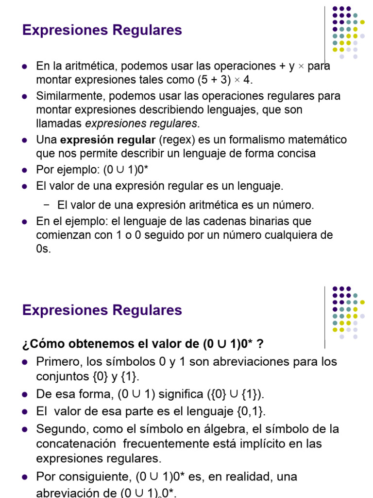 16.expresiones Regulares | PDF | Expresión regular | Lenguaje de programación