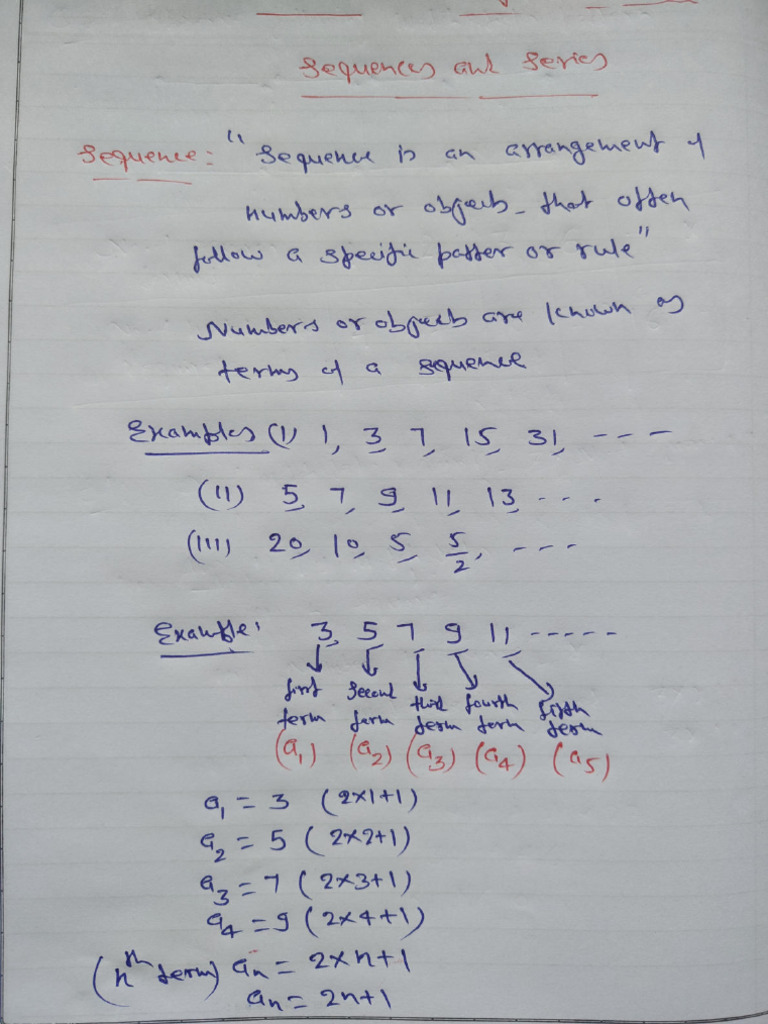 Sequences Introduction | PDF