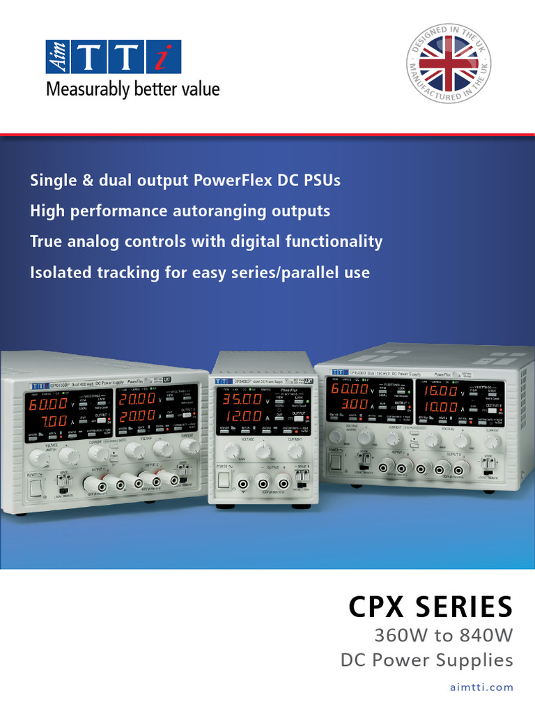CPX Series PowerFlex DC Power Supplies | PDF | Electrical Connector ...