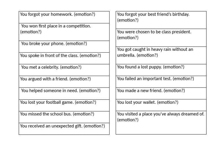 Lesson 01 Role Play Prompts | PDF
