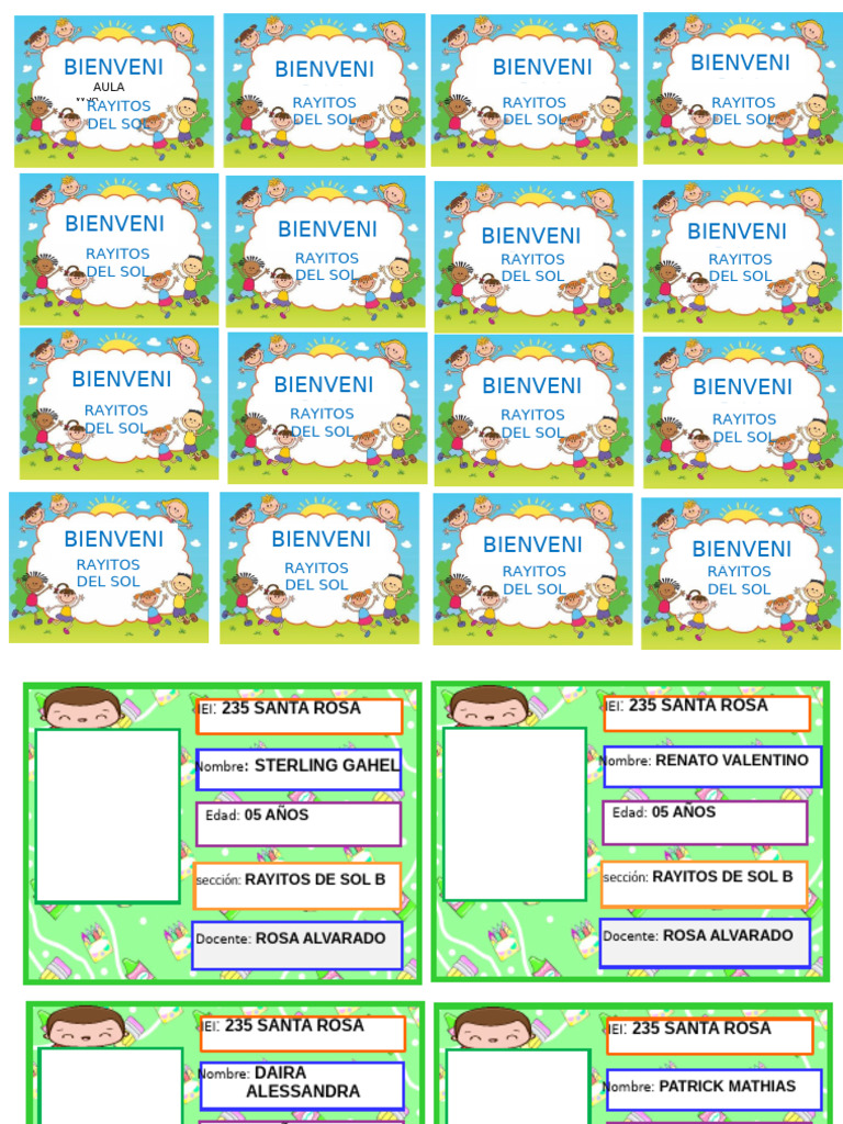 Alumnos de Rayitos del Sol B | PDF