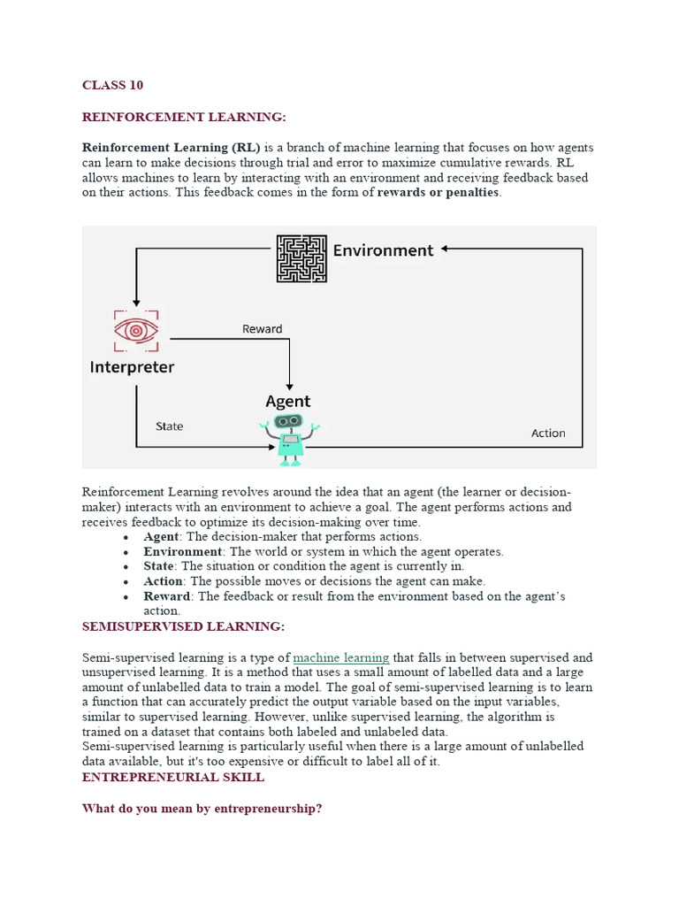 Class 10: AI and Entrepreneurial Skills | PDF | Entrepreneurship ...