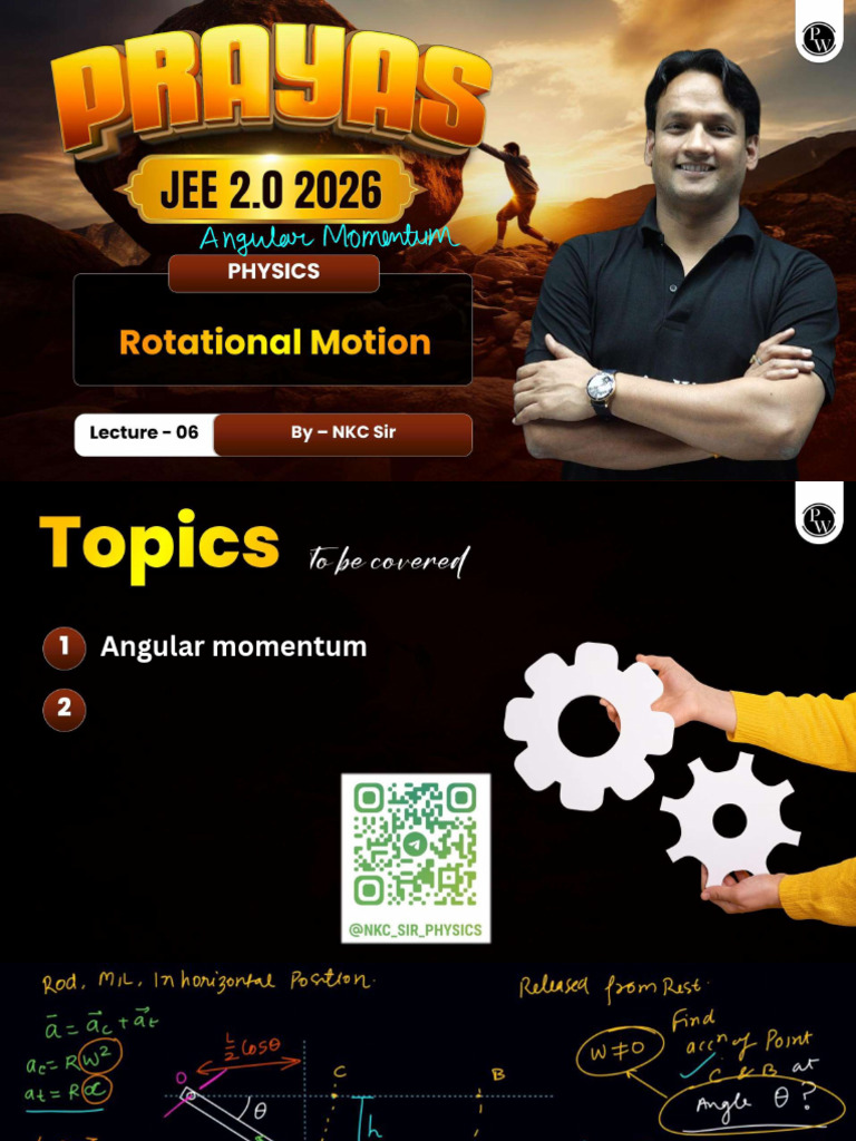 Rotational Motion 06 - Class Notes | PDF