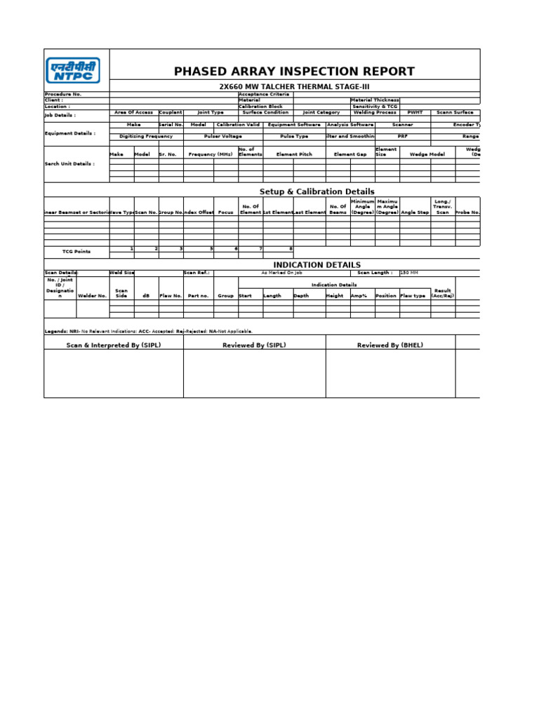 NTPC BHEL Report Format | PDF | Welding | Construction