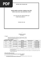 Ppct- Giáo Dục Địa Phương 12 (Chinh) | PDF