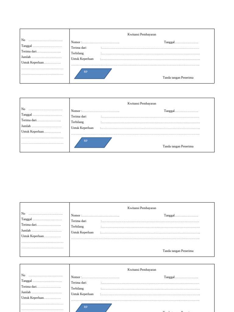 Format Kwitansi | PDF