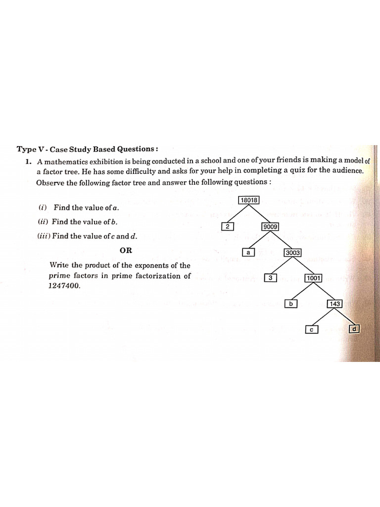 Class X Chapter 1 Case Study | PDF