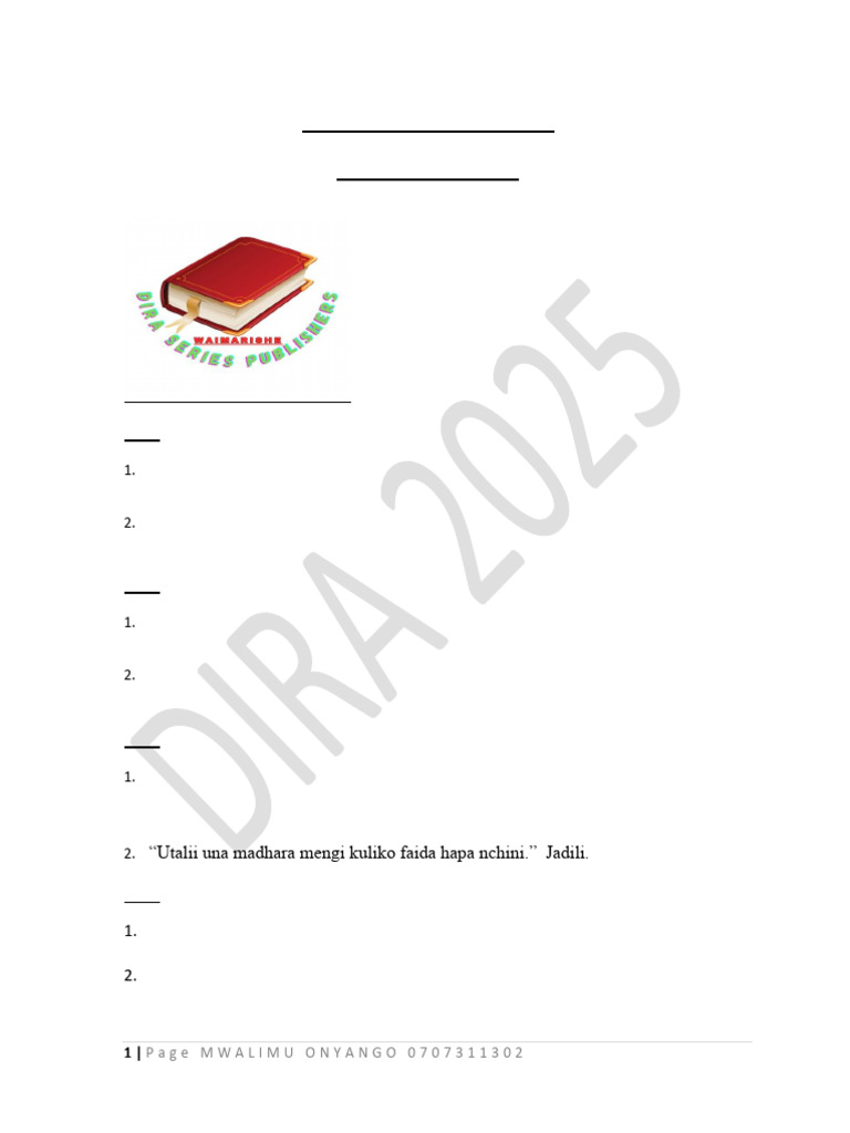 Insha Kcse Latest | PDF