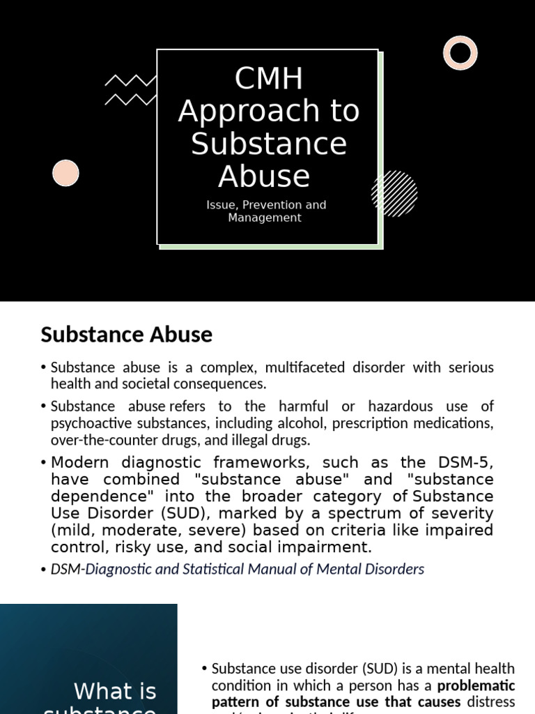 Understanding Substance Use Disorder | PDF | Substance Abuse ...