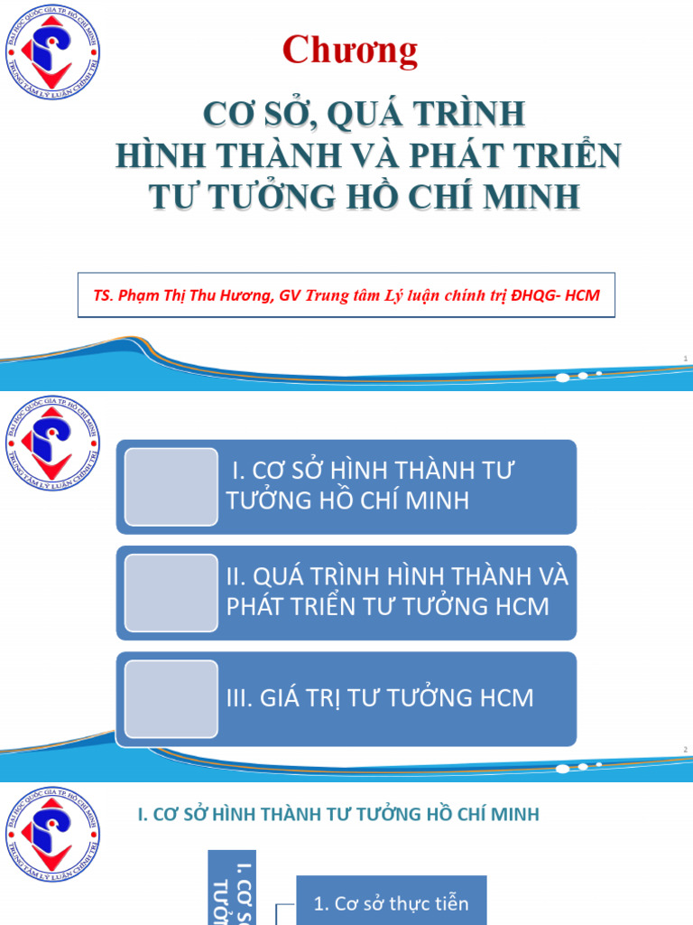Slide Tư Tư NG H Chí Minh Chương 2 | PDF