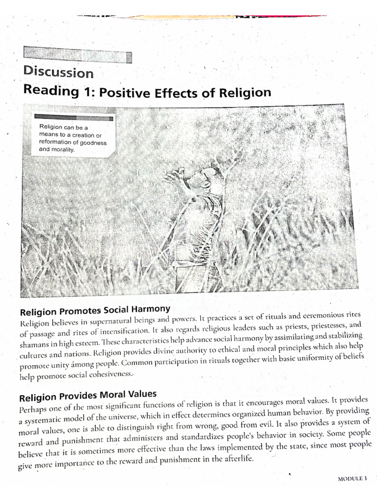 Positive and Negative Effects of Religion | PDF