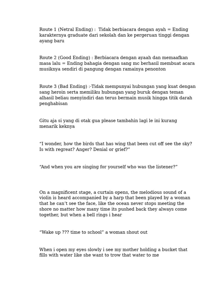 Naskah Game | PDF | Anger | Feeling