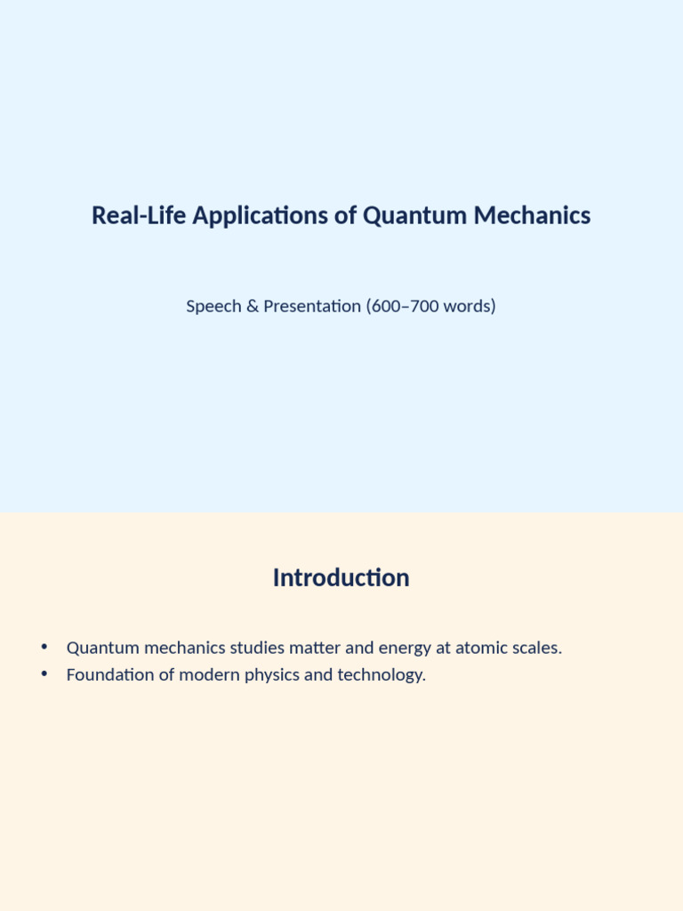 Quantum Mechanics in Everyday Technology | PDF