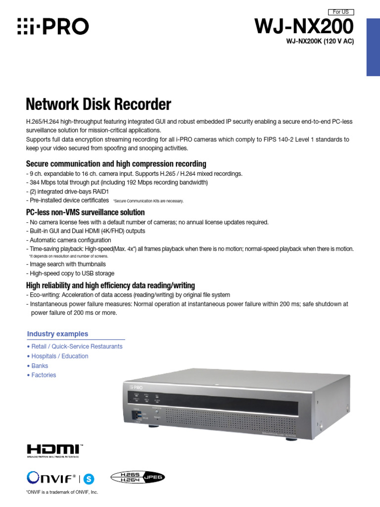 WJ-NX200: Network Disk Recorder | PDF | File Transfer Protocol | Computing