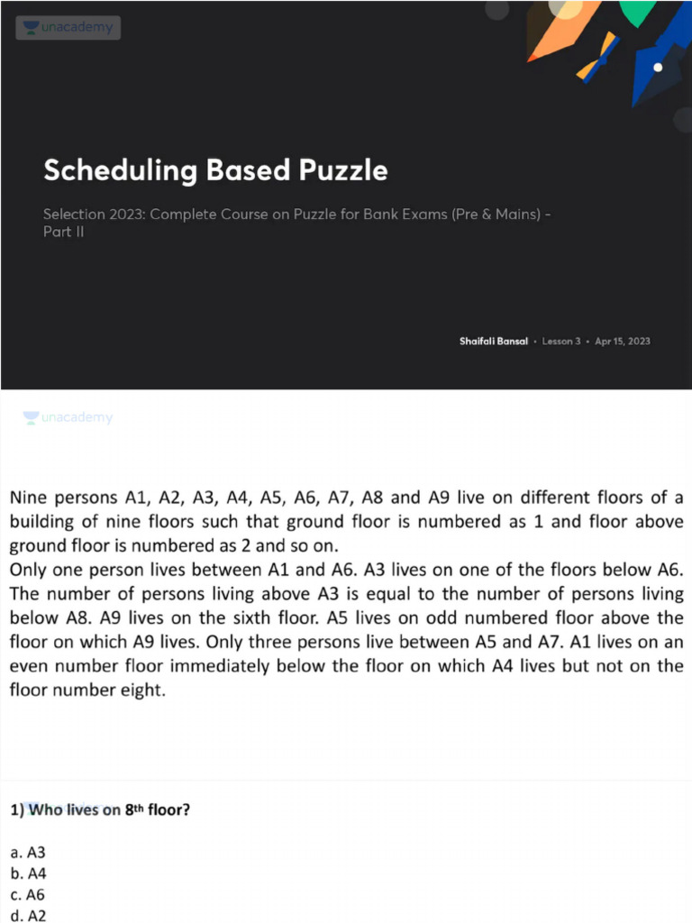 Scheduling Based Puzzle No Annosnqwskaubfoewubflaxjsdfjiednj | PDF