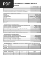 2025-2026 School Year Calendar | PDF