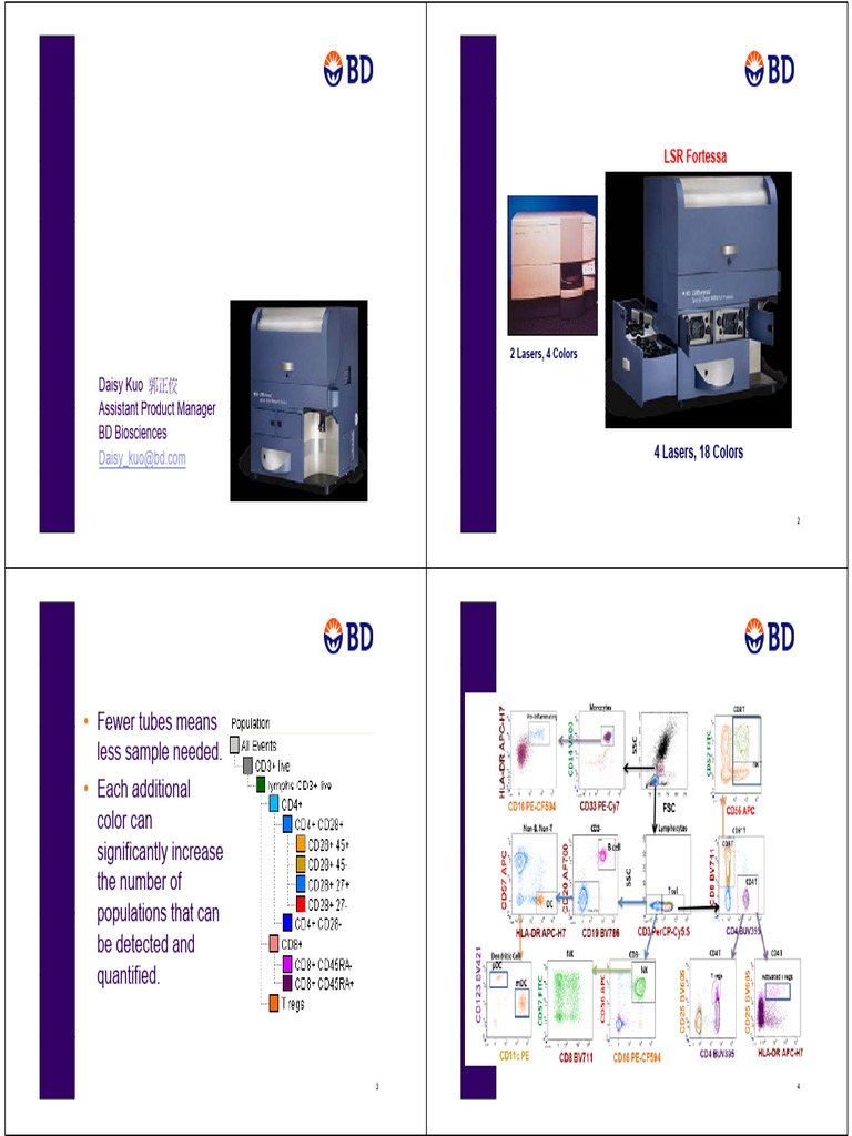 LSR Fortessa Flow Cytometer Overview | PDF | Flow Cytometry | Optical ...