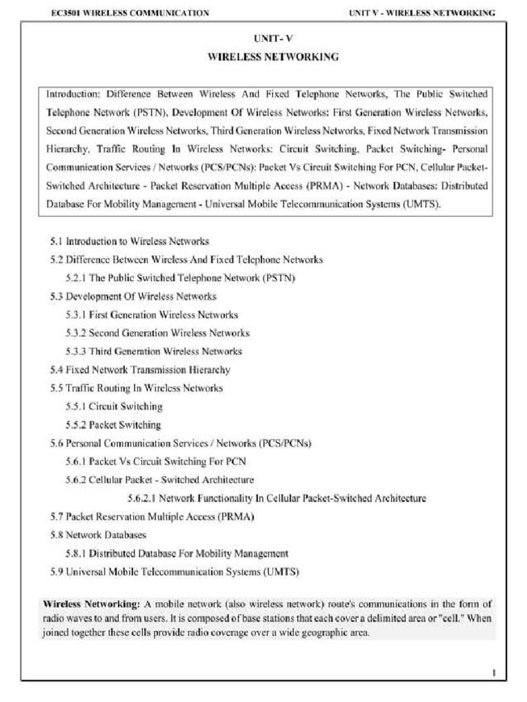 Unit 5 WC | PDF
