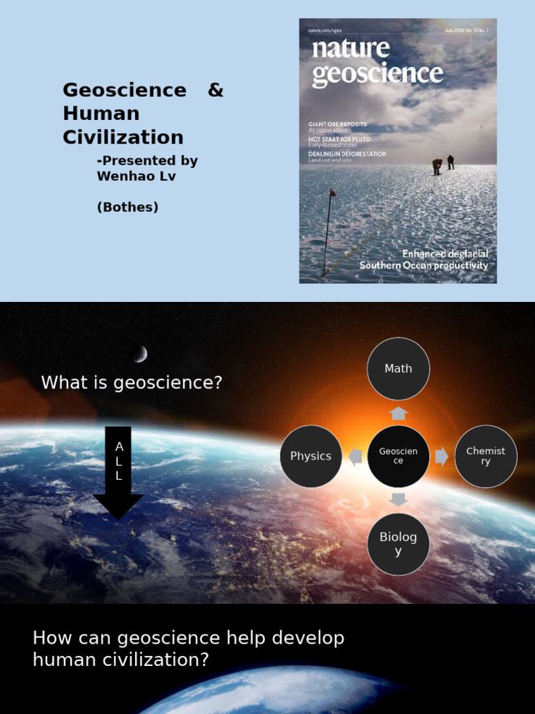 Geoscience and Human Development | PDF