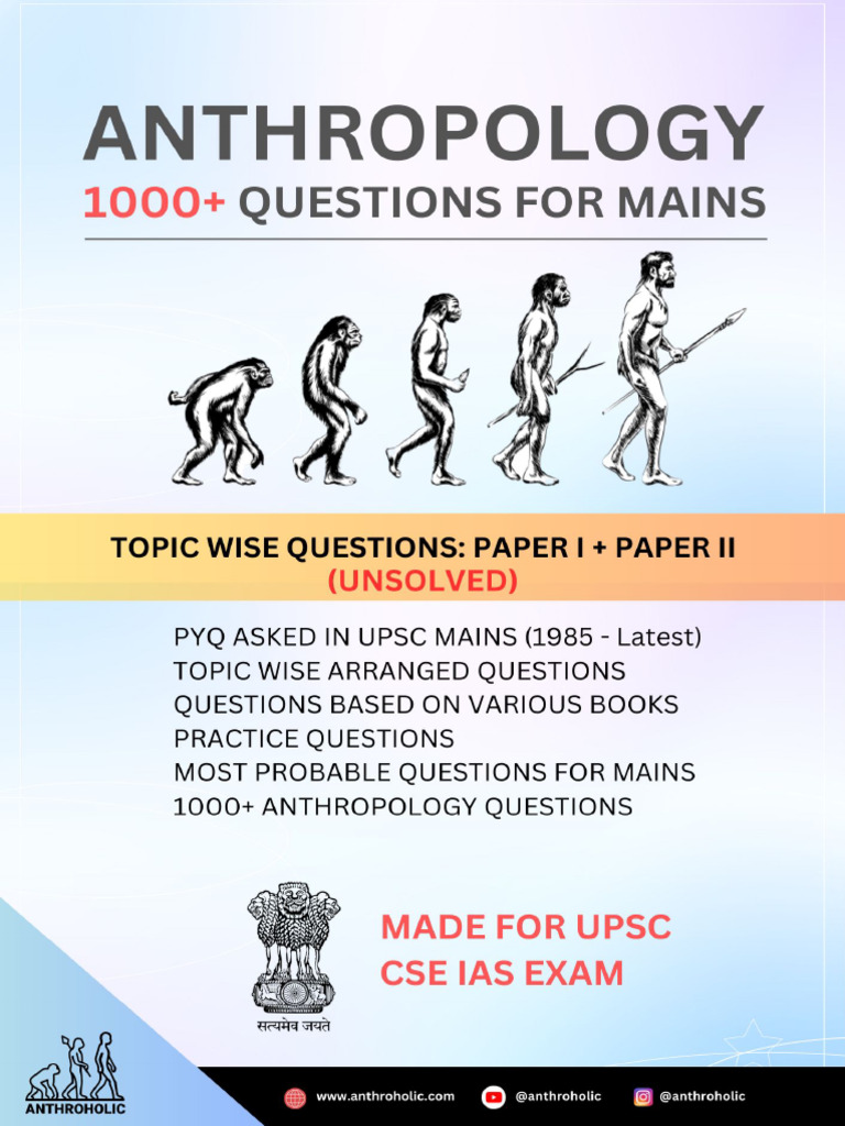 Anthropology Exam Questions and Insights | PDF | Homo | Evolution