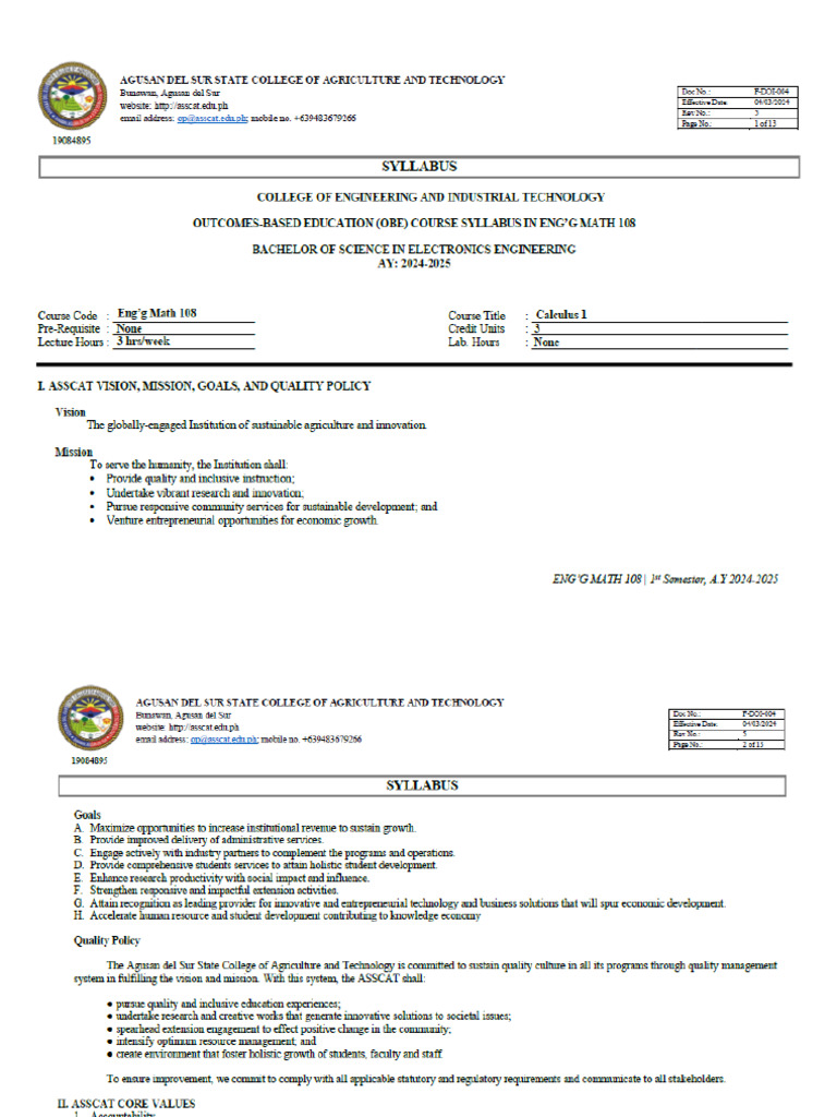 Intro M1 Lesson 1 Limits and Continuity | PDF