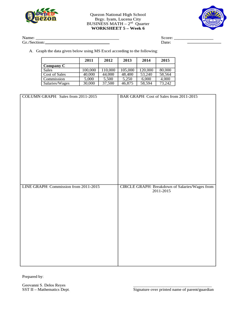 Worksheet No. 4 - 2nd Qtr. - (Computing Salary and Overtime Pay) | PDF