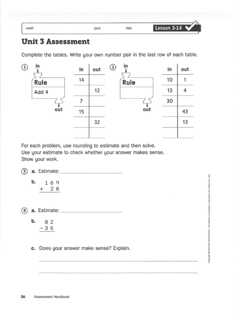 3 Unit 3 Unit Assessment Ready To Print | PDF