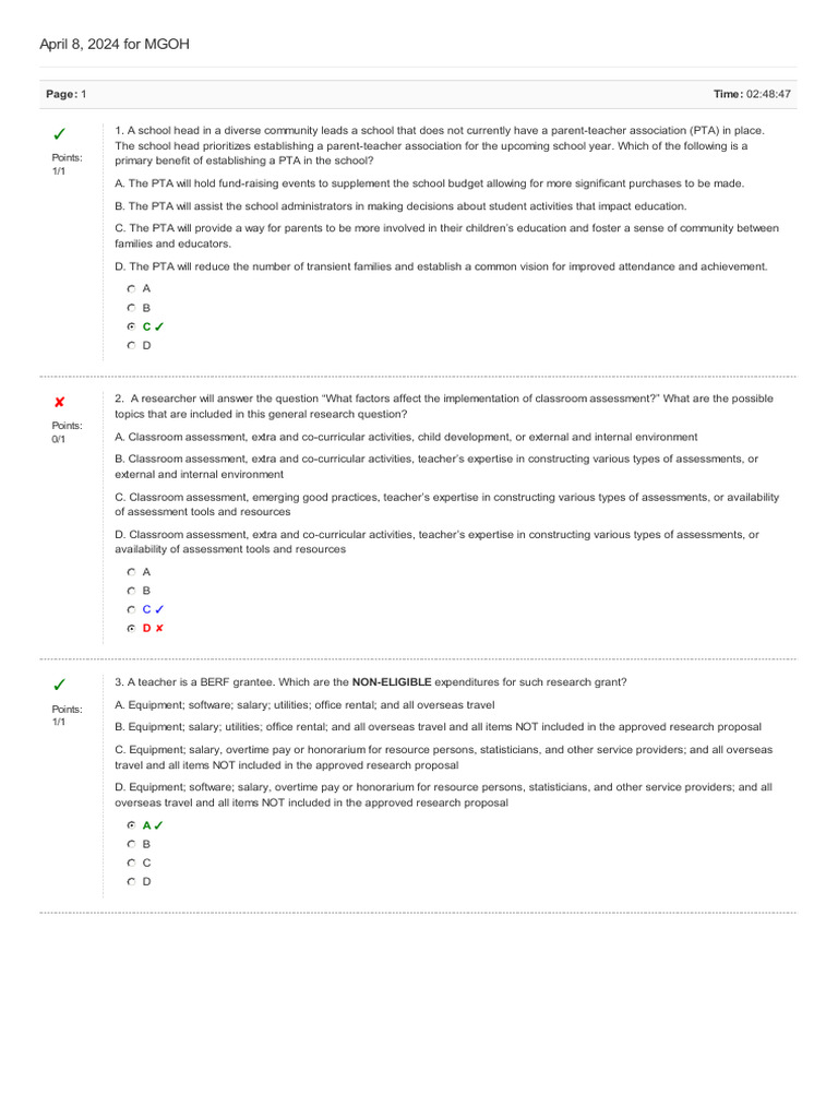 NQESH Review April 10 2024 | PDF | Curriculum | Vocational Education