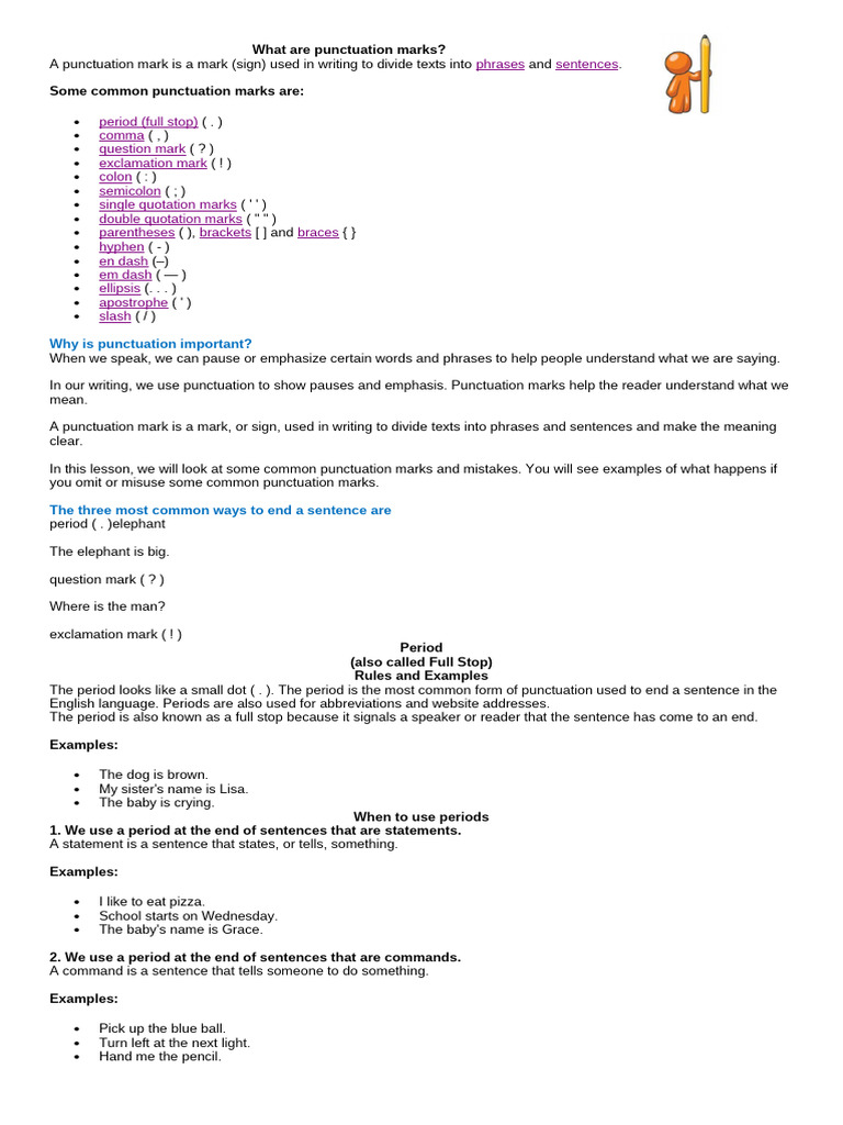 Understanding Punctuation Marks | PDF | Punctuation | Question