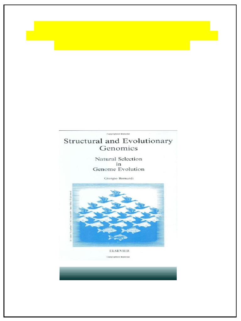 Structural and Evolutionary Genomics Natural Selection in Genome Evolution 1st Edition Giorgio ...