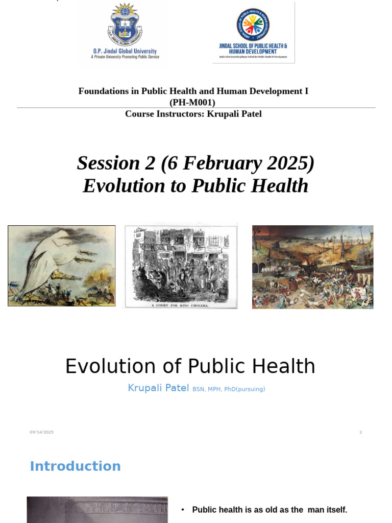 Evolution of Public Health | PDF | Public Health | Preventive Healthcare