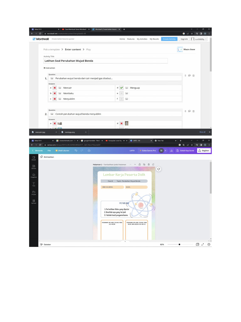 Proses Pembuatan WordWall | PDF