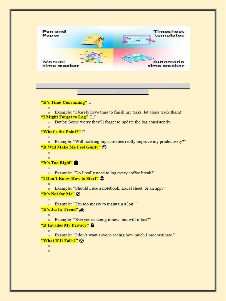 Time Tracking | PDF