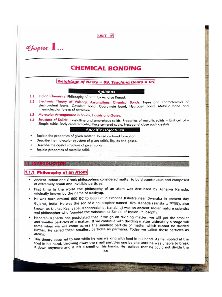 Chemistry Chapter 1&2 | PDF