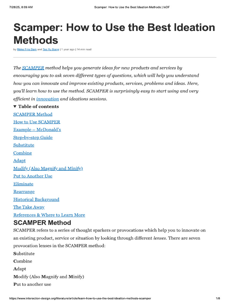 Scamper | PDF