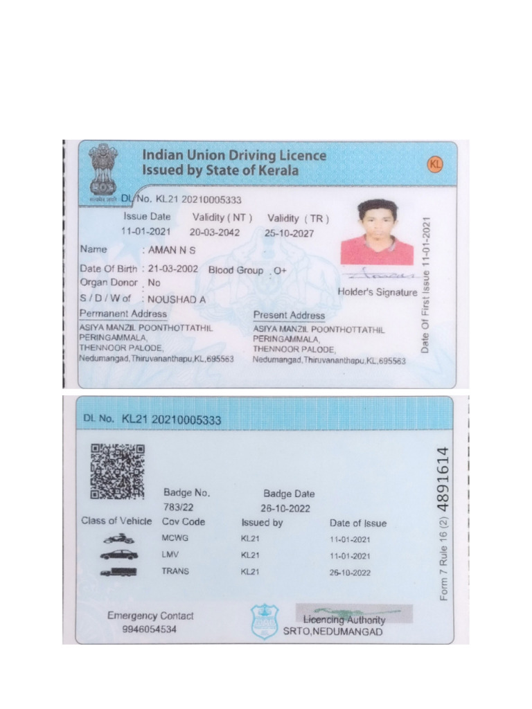 Driving License | PDF