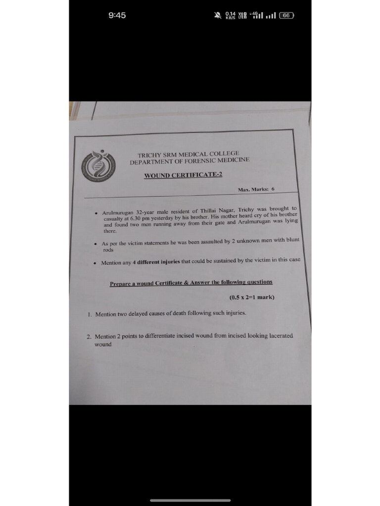 Wound Certificate | PDF