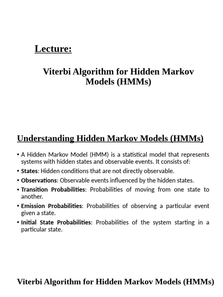 Viterbi Algo | PDF