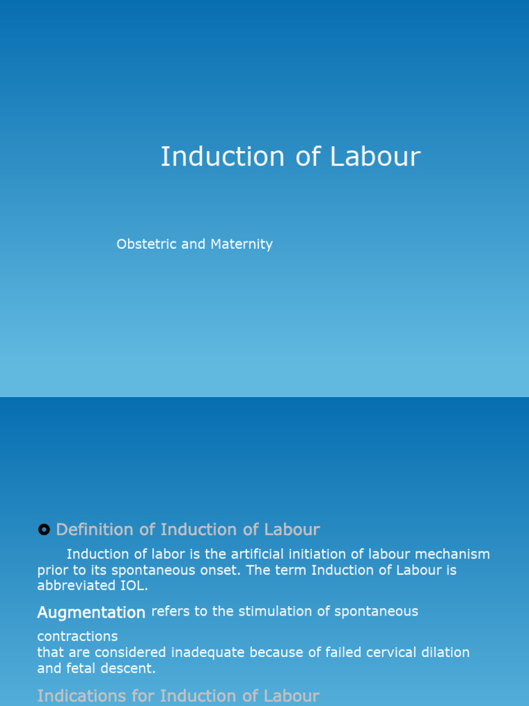 Induction of Labor by Barnaba | PDF | Childbirth | Medical Specialties