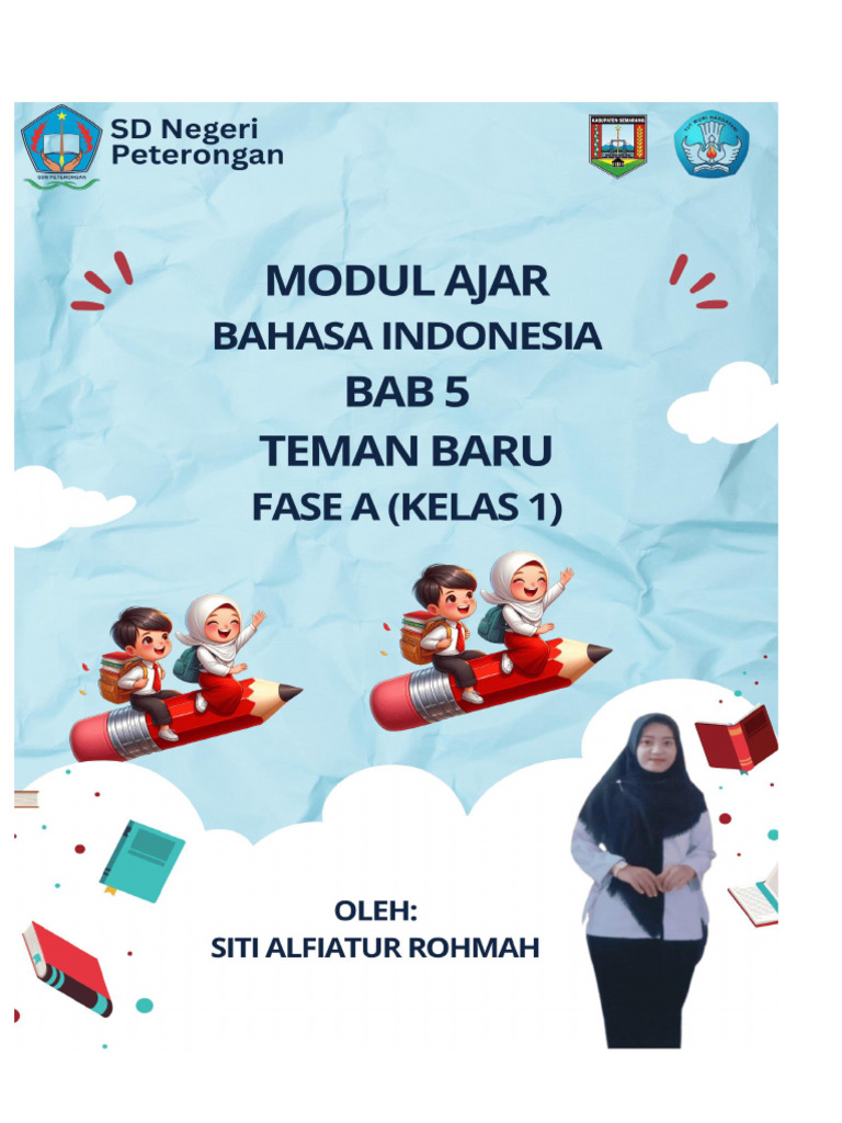 Modul Ajar Bhs Indo Kelas 1 Bab 5 (ALFI) - SDN Peterongan | PDF