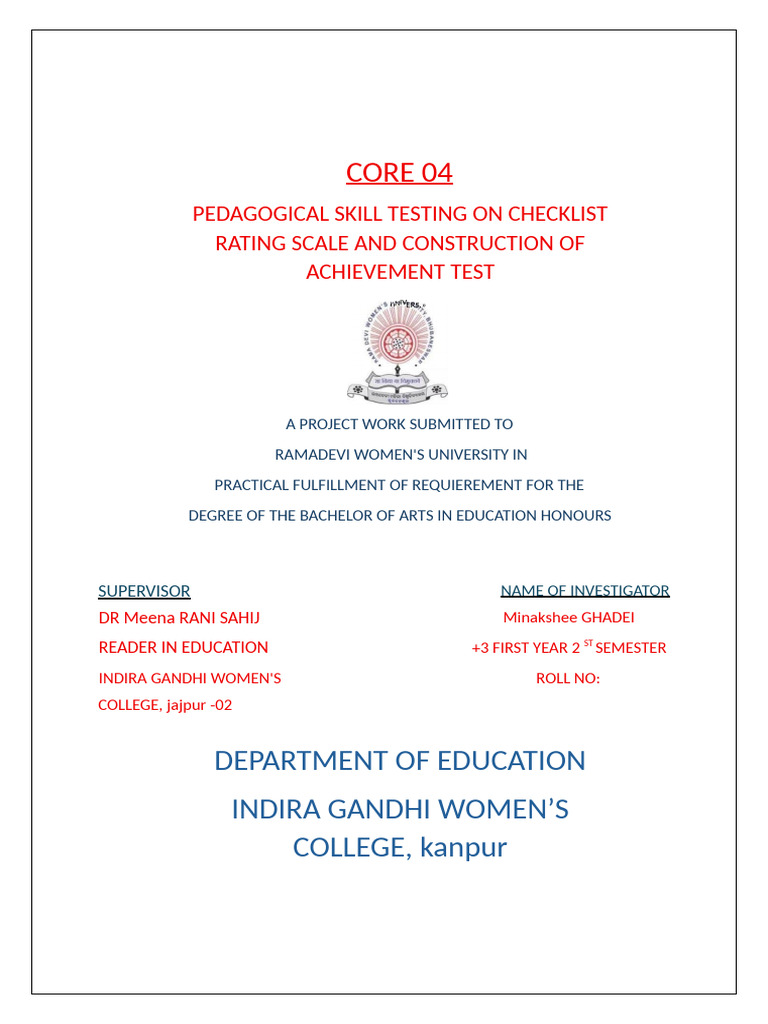 Pedagogical Skill Testing Methods | PDF | Pedagogy | Teachers