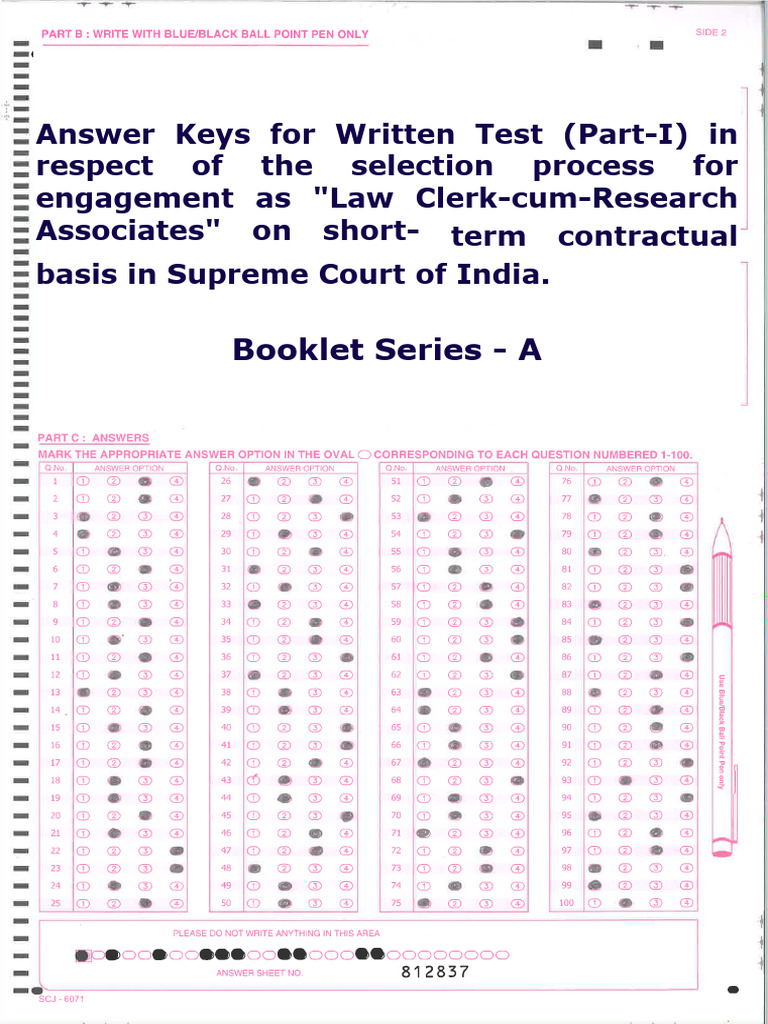 2024 Part 1 - Answer Key | PDF