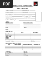 Family Members Declaration Form | PDF