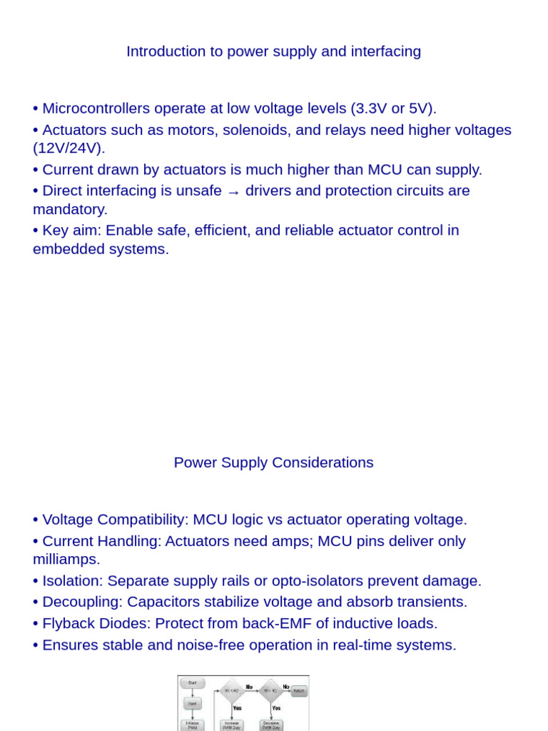 Interfacing Microcontrollers With Actuators With Diagrams | PDF