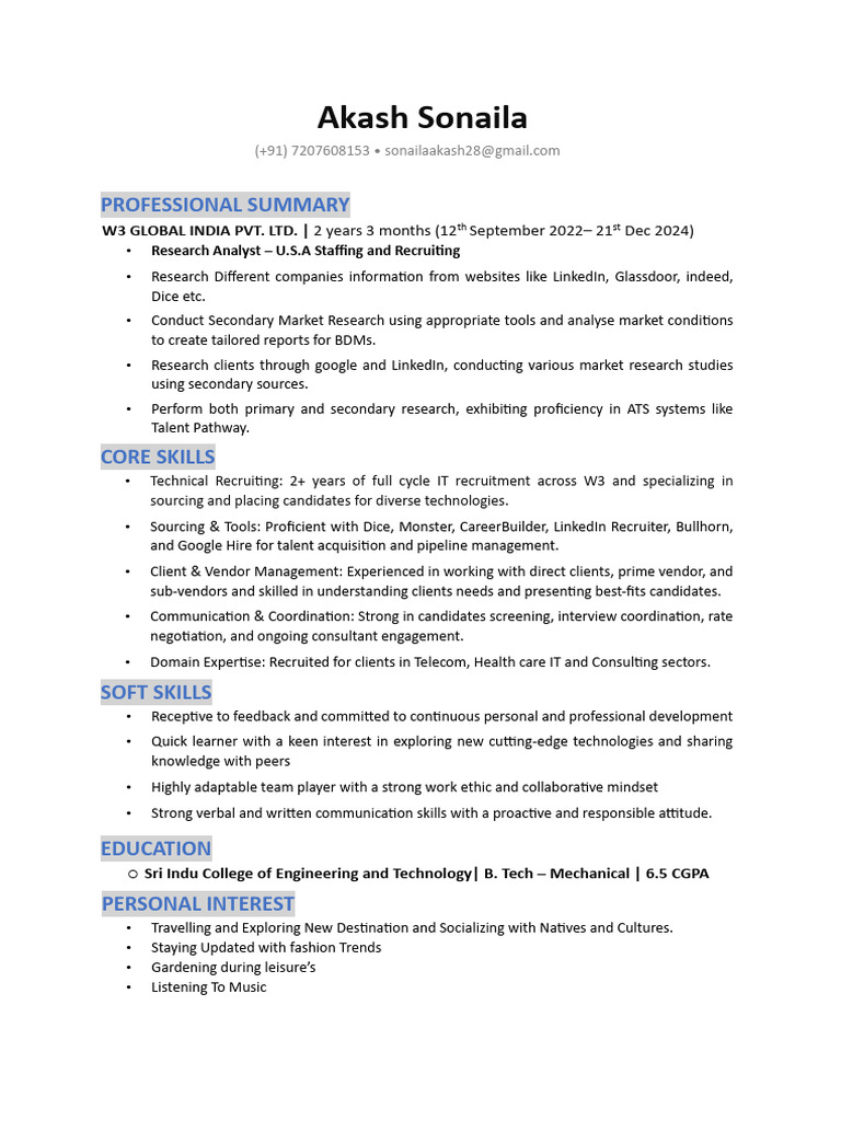 Akash New Resume | PDF
