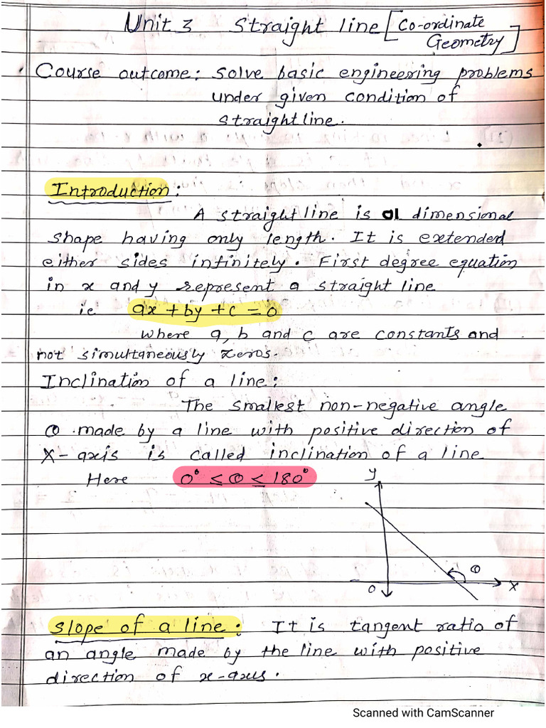 Straight Line | PDF