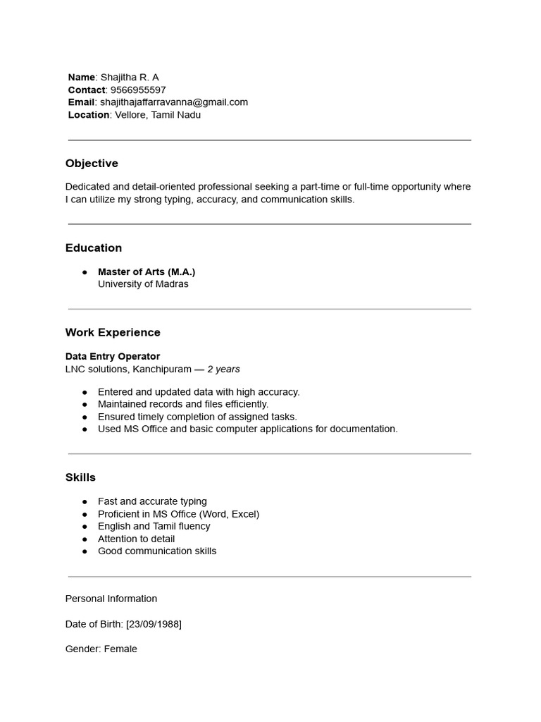 Resume VC | PDF