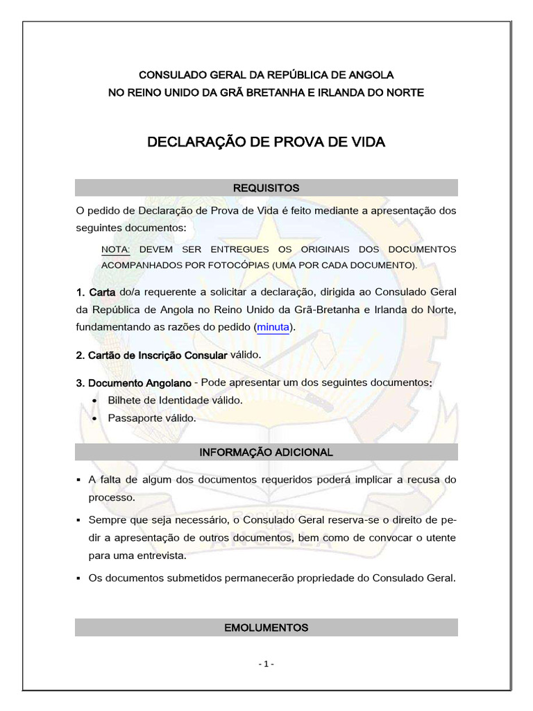 Prova Vida | PDF