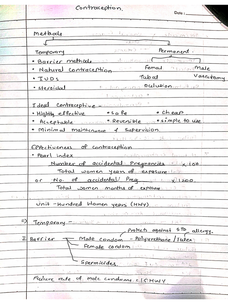 Contraception & Menstrual Cycle | PDF