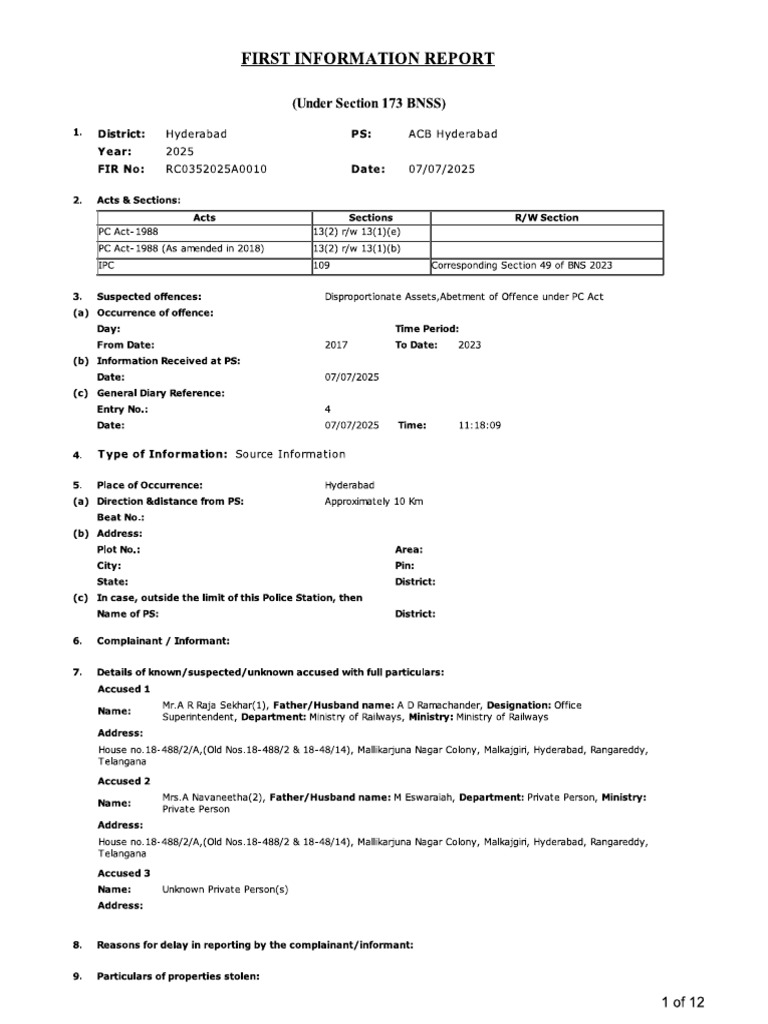 Pca - Disproportionate Assets Verification Report | PDF